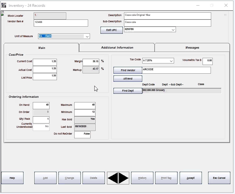 How to Add Inventory Items